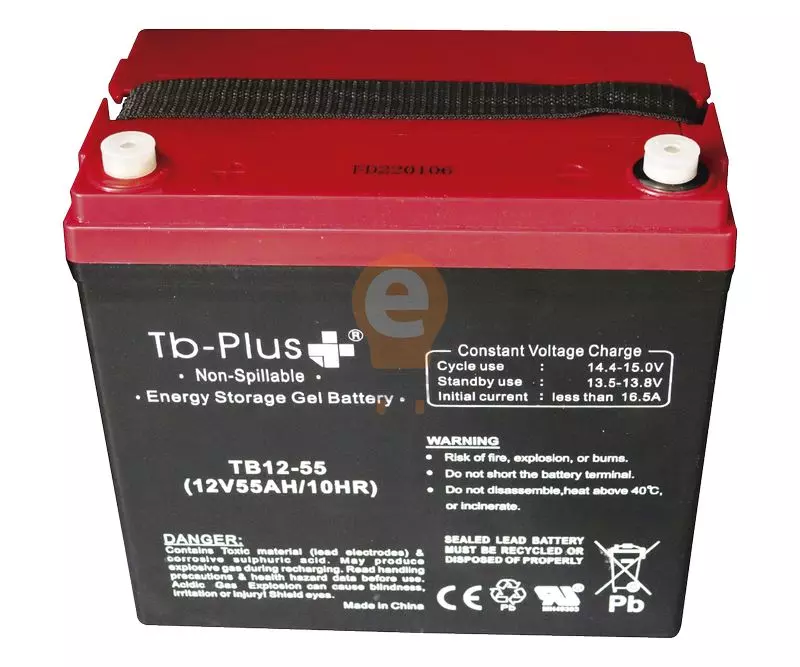 Energi Tienda Ups | BATERIA TB-PLUS 12V 55Ah Gel - Energi Tienda Ups